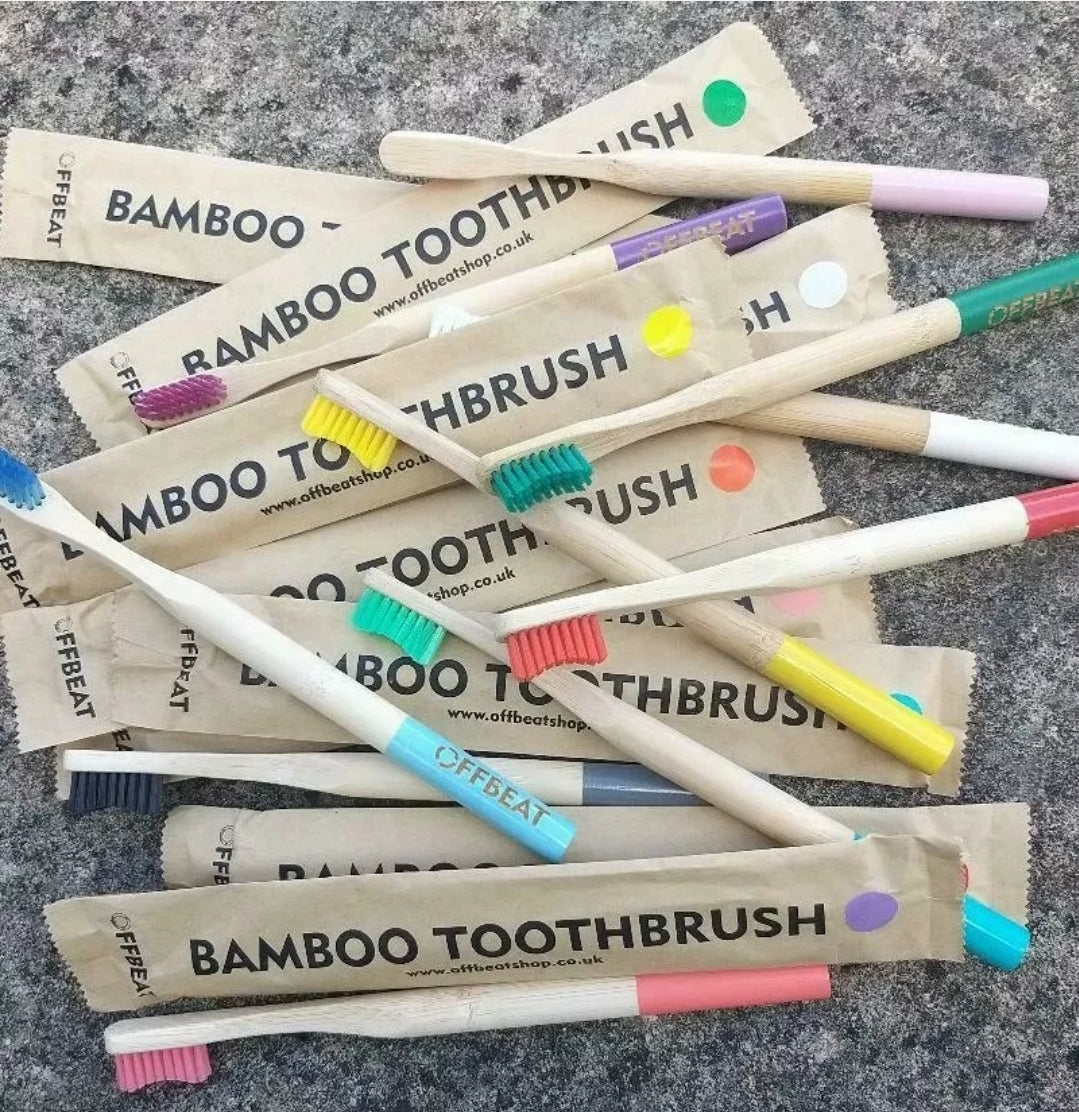 Colorful Mermaid Eco-Friendly Bamboo Toothbrushes | Mini Mermaid Tails ...